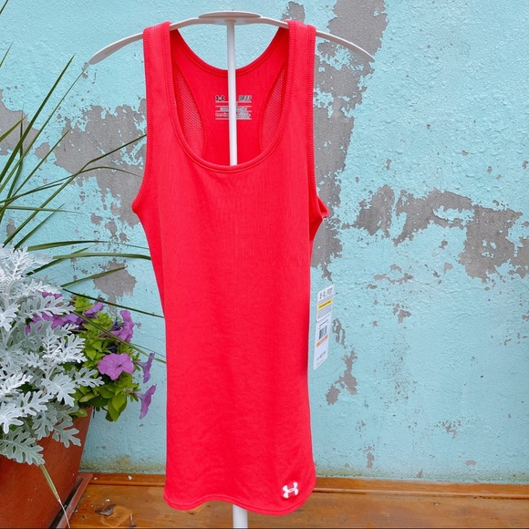 Under Armour | Tops | Under Armour Heat Gear Fitted Ribbed Tank | Poshmark